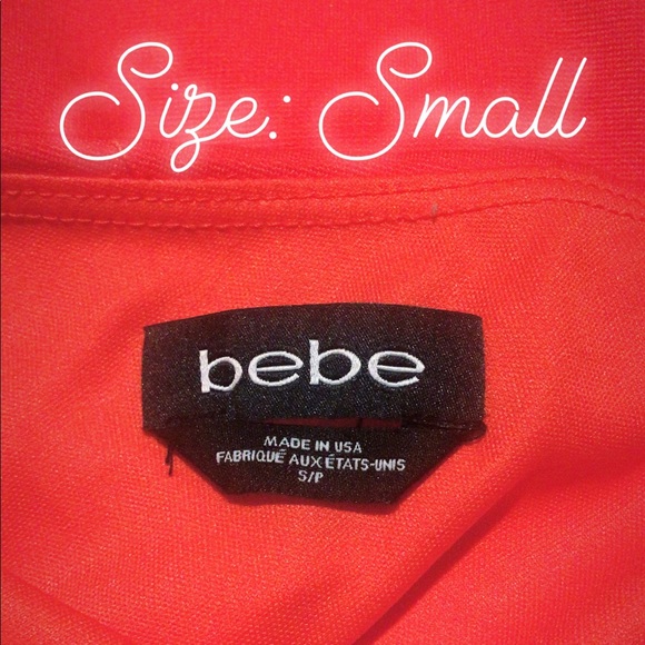 bebe | Dresses | Bebe Red Fitted Dress With Gold Metal Chocker | Poshmark